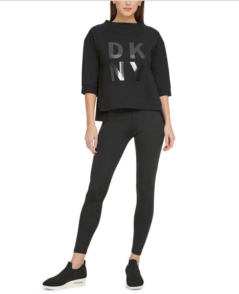 DKNY Sport Stacked-Logo Sweatshirt Black XL NWT! $79.50 – DesignerBrandBOX