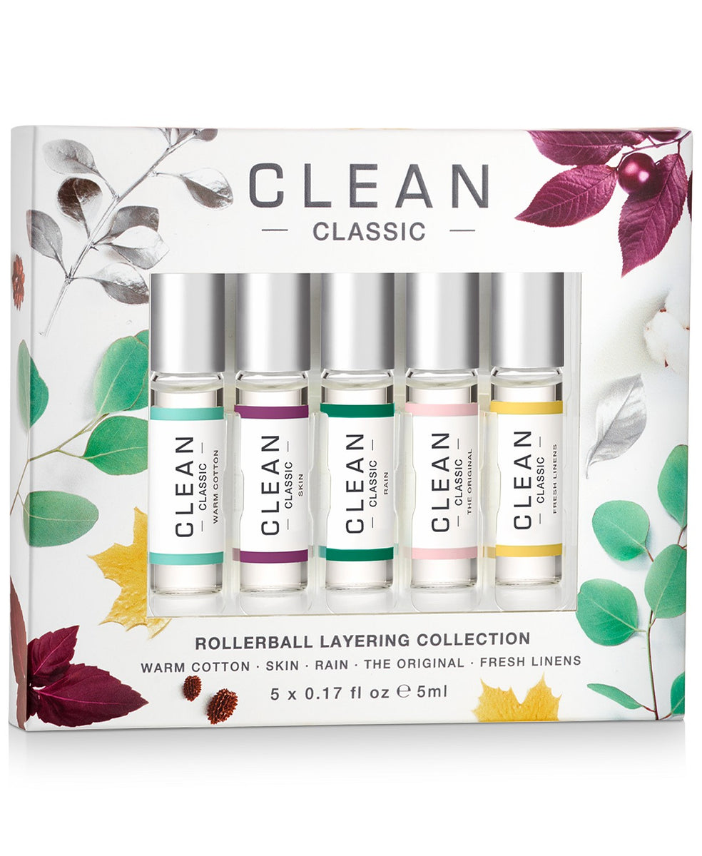 Clean 5-Pc. Classic Rollerball Layering Perfume Gift Set ($50 Value) N ...