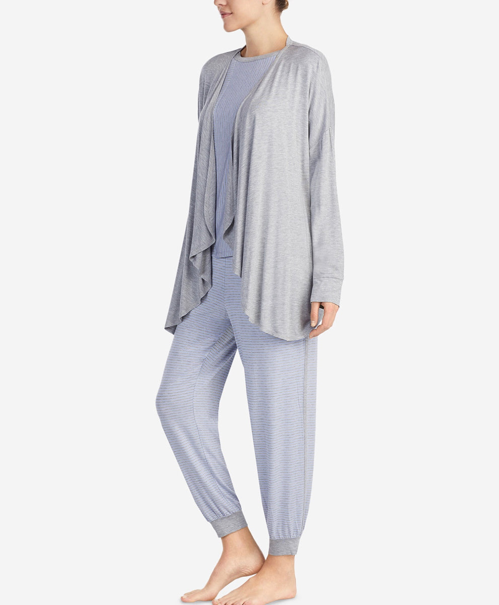 DKNY Cozy Wrap Bed Jacket Gray L/XL NWT! $58 – DesignerBrandBOX